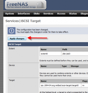 Configurare FreeNAS Come IScsi Target
