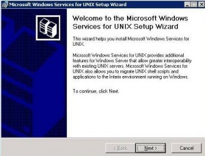 Installare Windows Service For Unix Su Windows 2003 Server