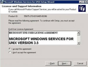 Installare Windows Service For Unix Su Windows 2003 Server