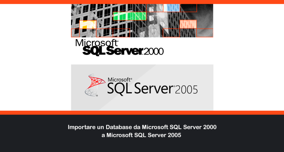 Importare Un Database Da Microsoft SQL Server 2000 A Microsoft SQL ...