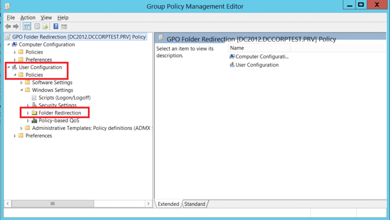 Configurare Il Folder Redirection In Windows Server 2012 R2