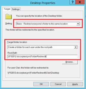 Configurare Il Folder Redirection In Windows Server 2012 R2