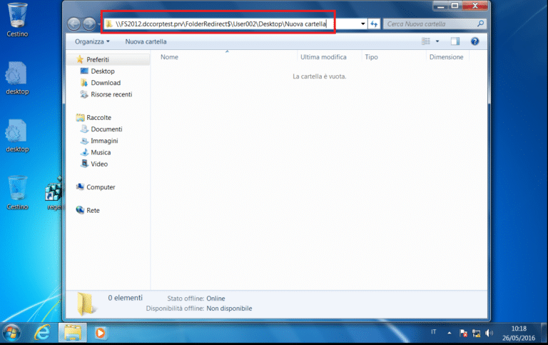 Configurare Il Folder Redirection In Windows Server 2012 R2
