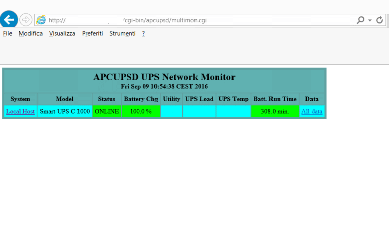 Configurazione Raspberry Pi2 Per Gestire E Monitorare Un UPS APC ...
