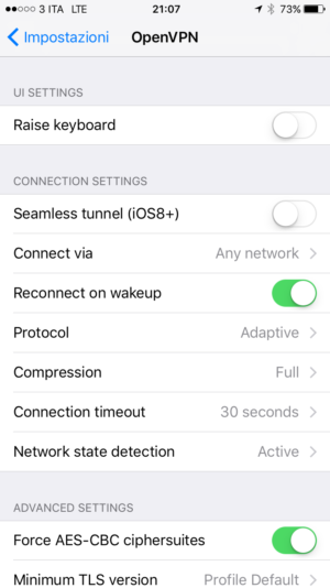 Configurare Connessione OpenVPN Su Iphone