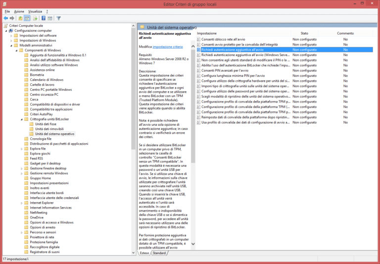 Abilitare Al Pre-Boot Il PIN Di Bitlocker In Windows 10 ...