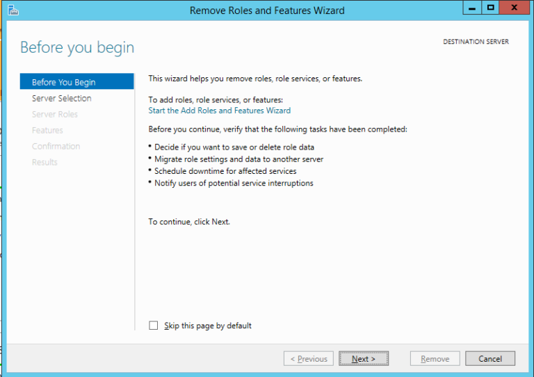 Demote Domain Controller Windows Server 2012 R2