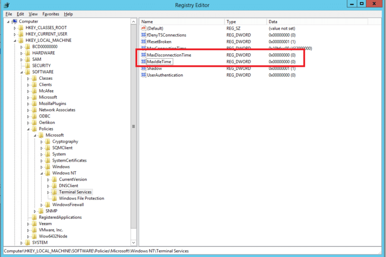 Disattivare Timeout Sessione RDP - MaxDisconnectionTime E MaxIdleTime ...