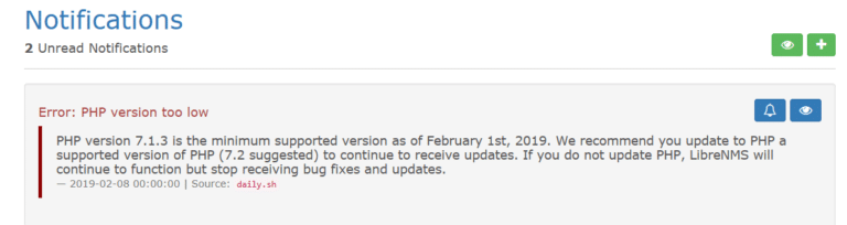 Upgrade Dalla Versione PHP 5.6/7.0 Alla Versione PHP 7.2 Per Permettere Gli Aggiornamenti ...