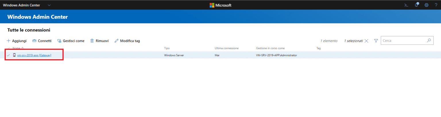 Installazione Di Windows Admin Center In Modalità Gateway Su Windows ...