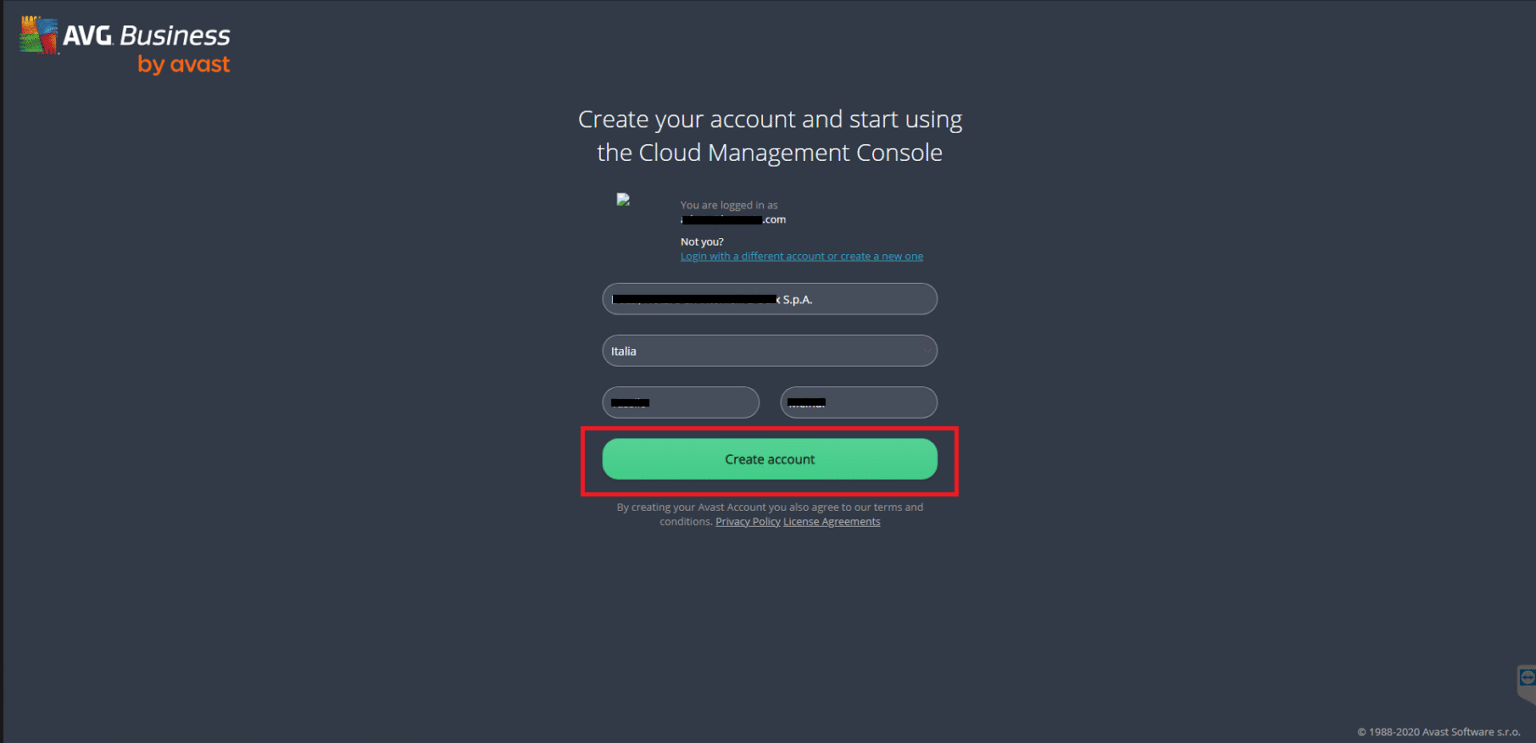 Upgrade da AVG Amministrazione Remota ad AVG Business Cloud Management ...