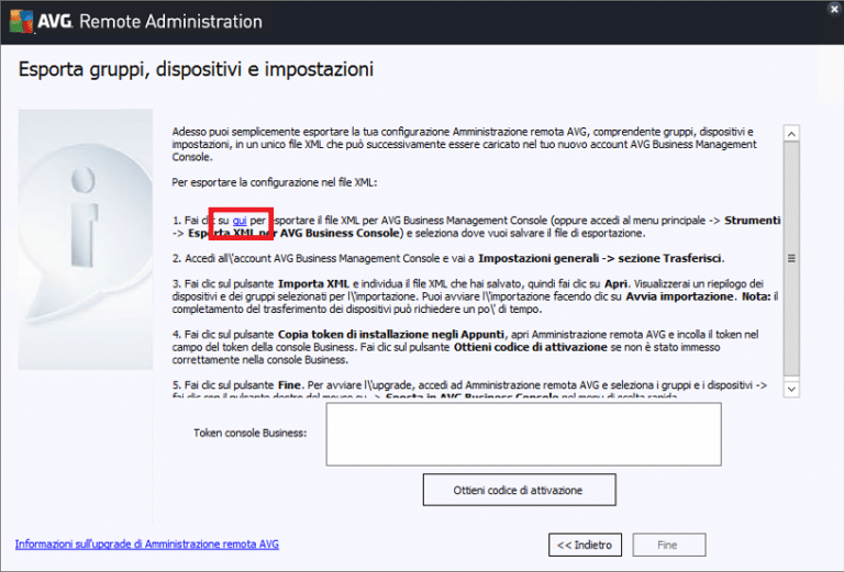 Upgrade Da AVG Amministrazione Remota Ad AVG Business Cloud Management ...