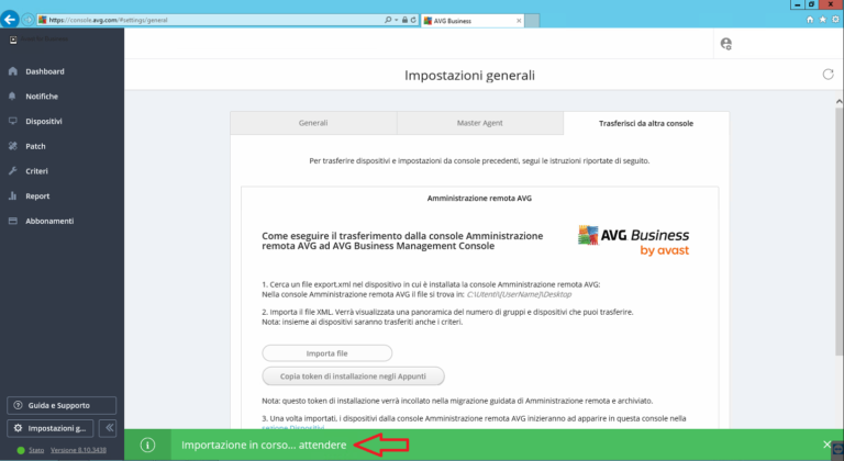 Upgrade Da AVG Amministrazione Remota Ad AVG Business Cloud Management ...